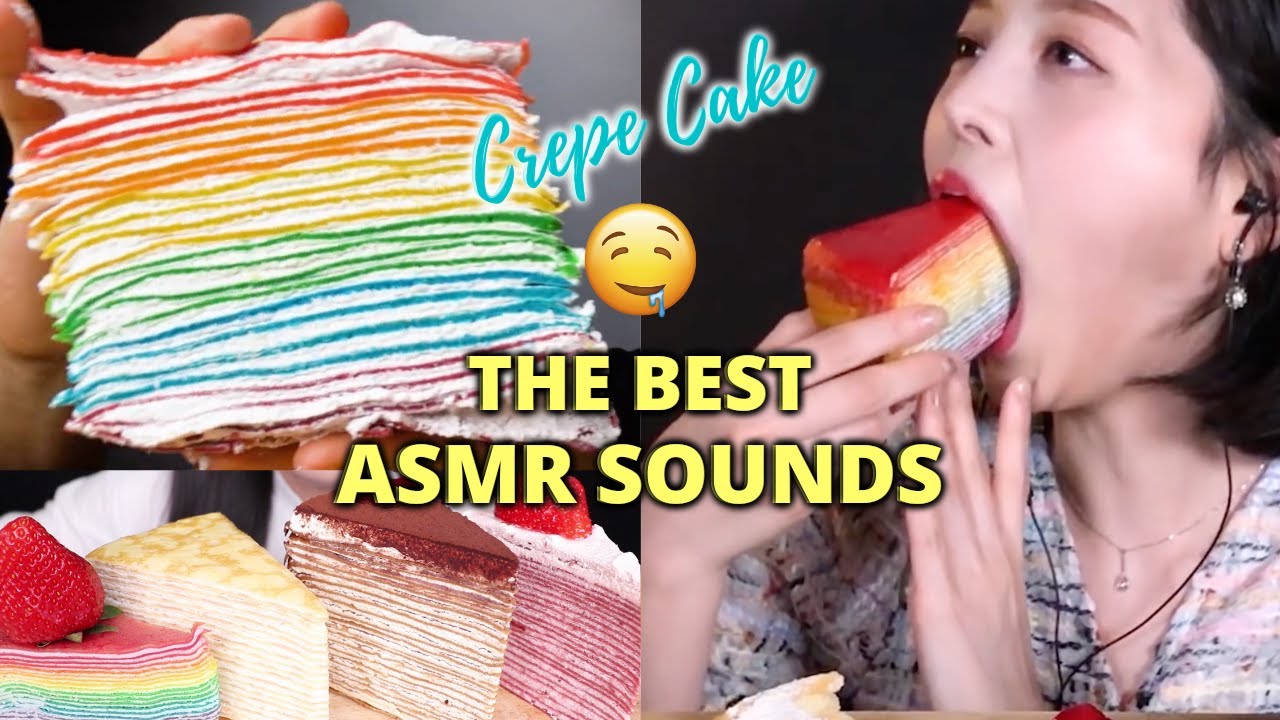 Crepe Cake Mukbang ASMR | Mukbang ASMR Compilation | Crepe Cake Eating ...