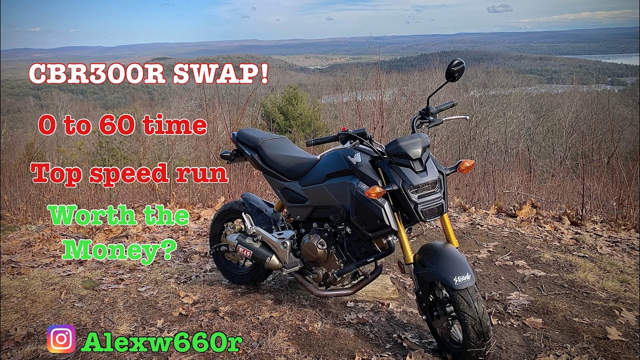 CBR300R swapped GROM! The ultimate mini bike - YouTube