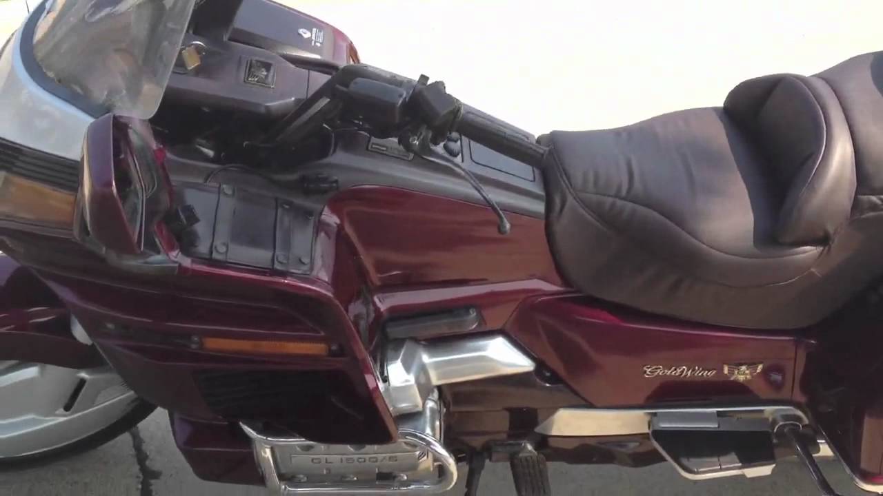 1989 Honda Goldwing, Maroon - YouTube