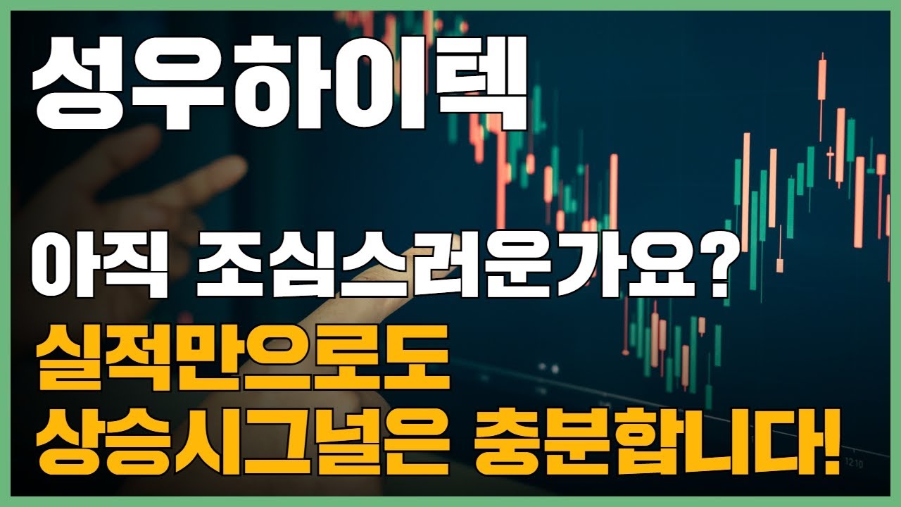 성우하이텍 주가 전망 아직 조심스러운가요 실적만으로도 상승시그널 충분합니다 정교수의 주식추천 성우하이텍 성우하이텍주가