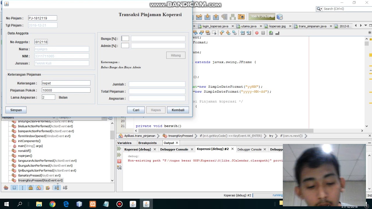 Tugas Besar OOP Java Kelompok 5 Aplikasi Koperasi Simpan Pinjam - YouTube