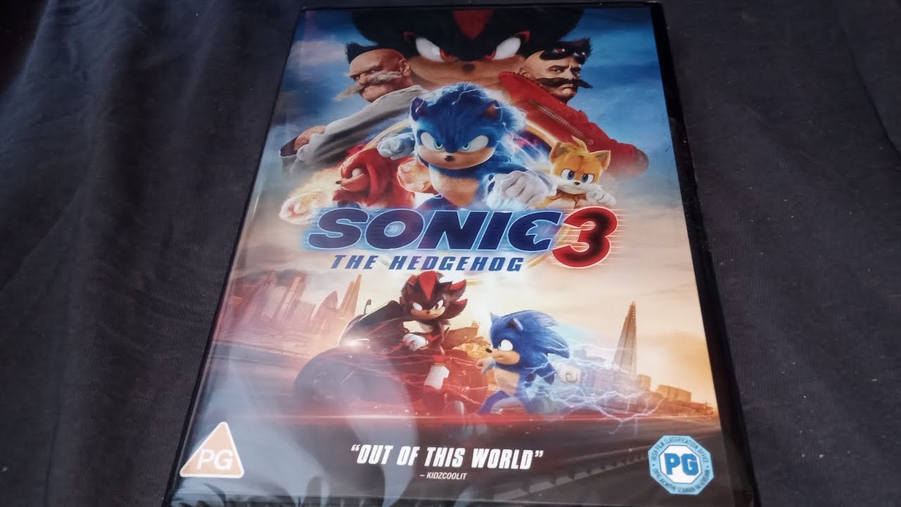Unboxing Sonic the Hedgehog 3 DVD - YouTube