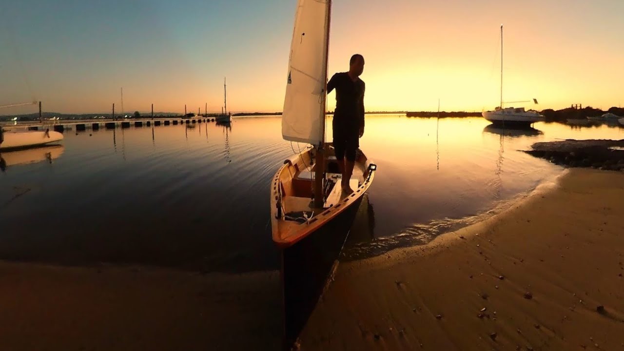 The Magic of Autumn Sunset Dinghy Sailing - YouTube