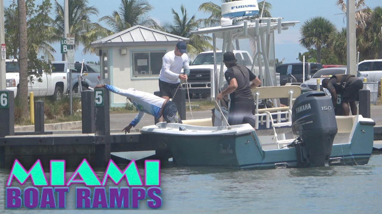 They Nailed The Dock Hard!! | Miami Boat Ramps | 79th St - YouTube