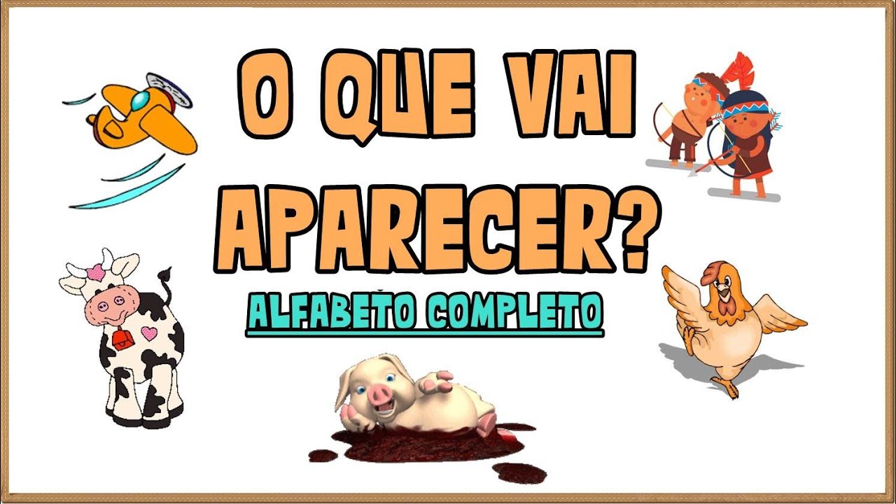 O que vai aparecer? 🙈🔍 || Alfabeto ANIMADO || ABC em Português ...