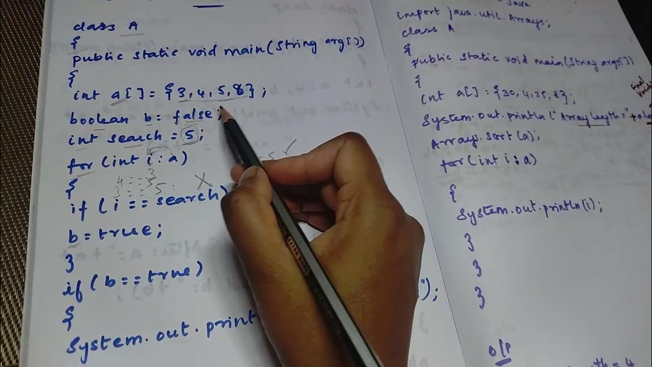 Java Program To Search Element In Array In Tamil Java Array Java Interview Program In Tamil