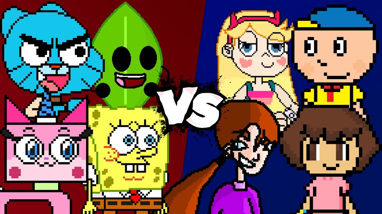 MUGEN Battle - Unikitty/SpongeBob/Gumball/Leafy vs Dora/Abby Archer ...