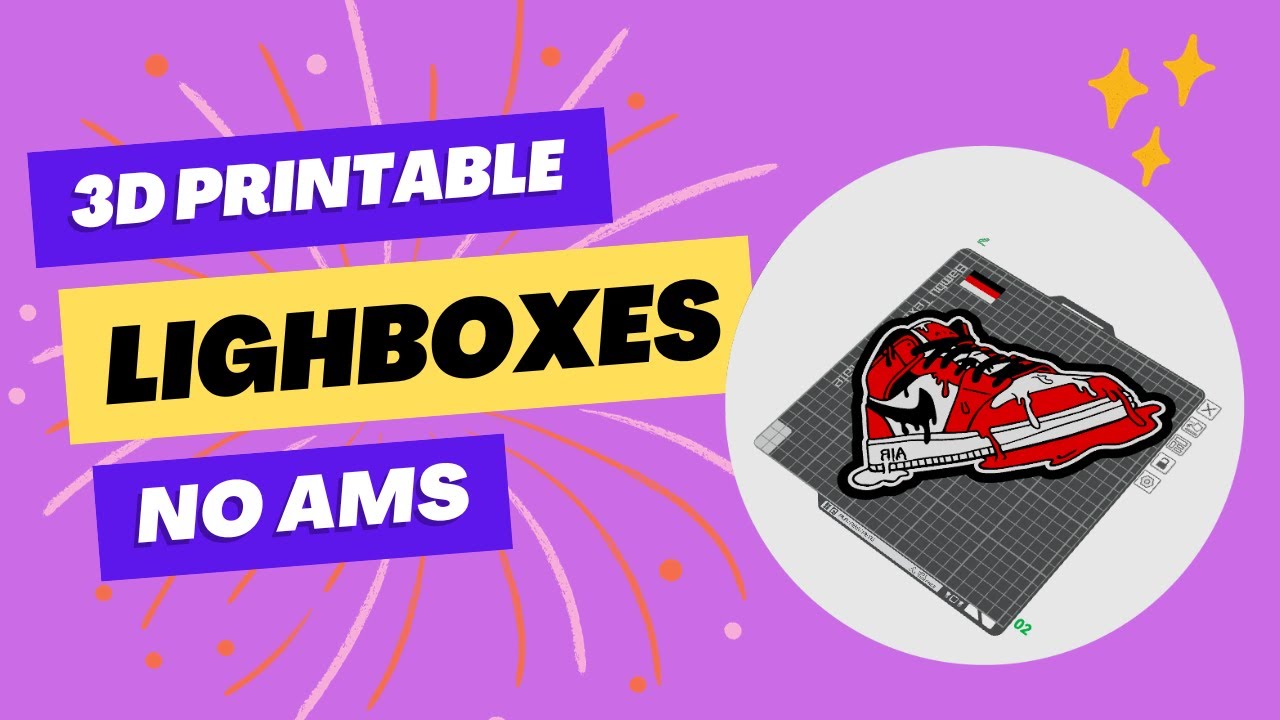 3D Printing Lightbox Models on Bambu Labs P-Series (No AMS) with Bambu ...