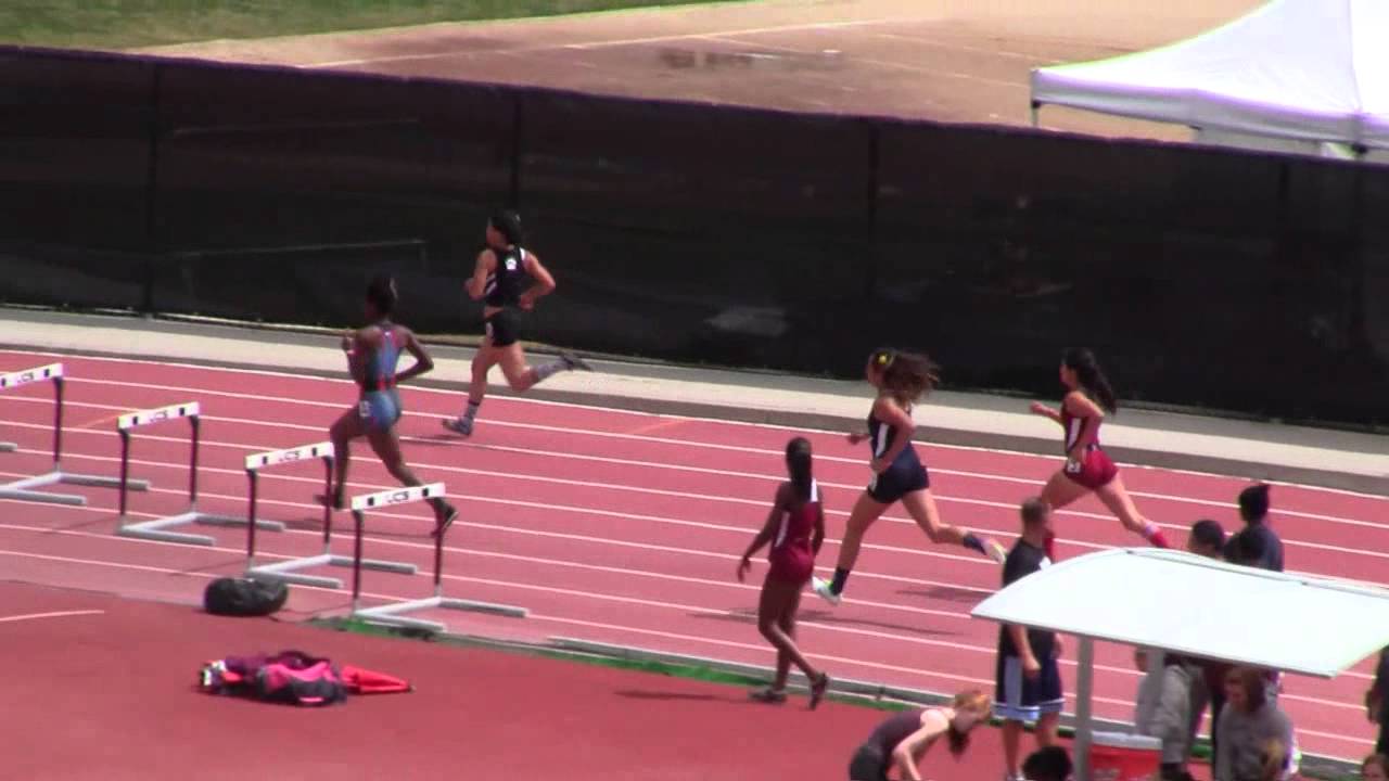 COC @ Mt SAC Relays- Women's 400m Hurdles- Allison Perry - YouTube