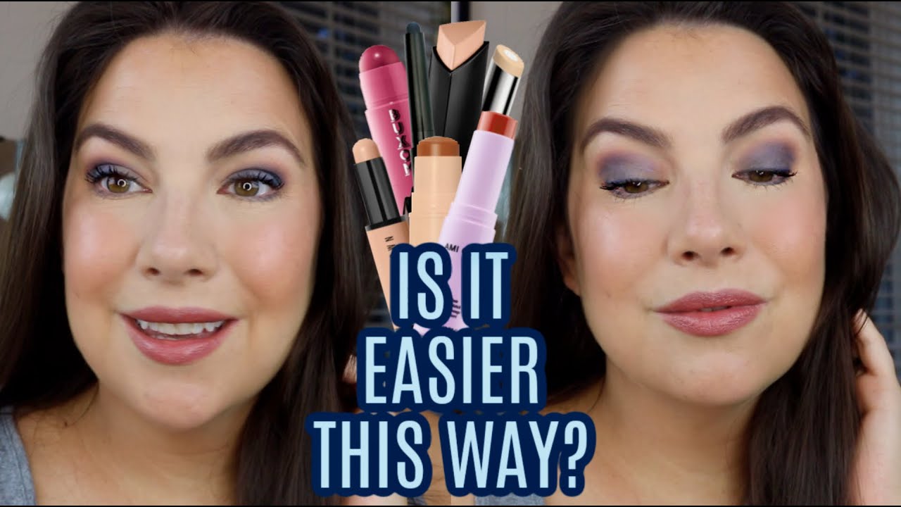 STICKING WITH STICKS... Full Face of Stick Makeup - YouTube