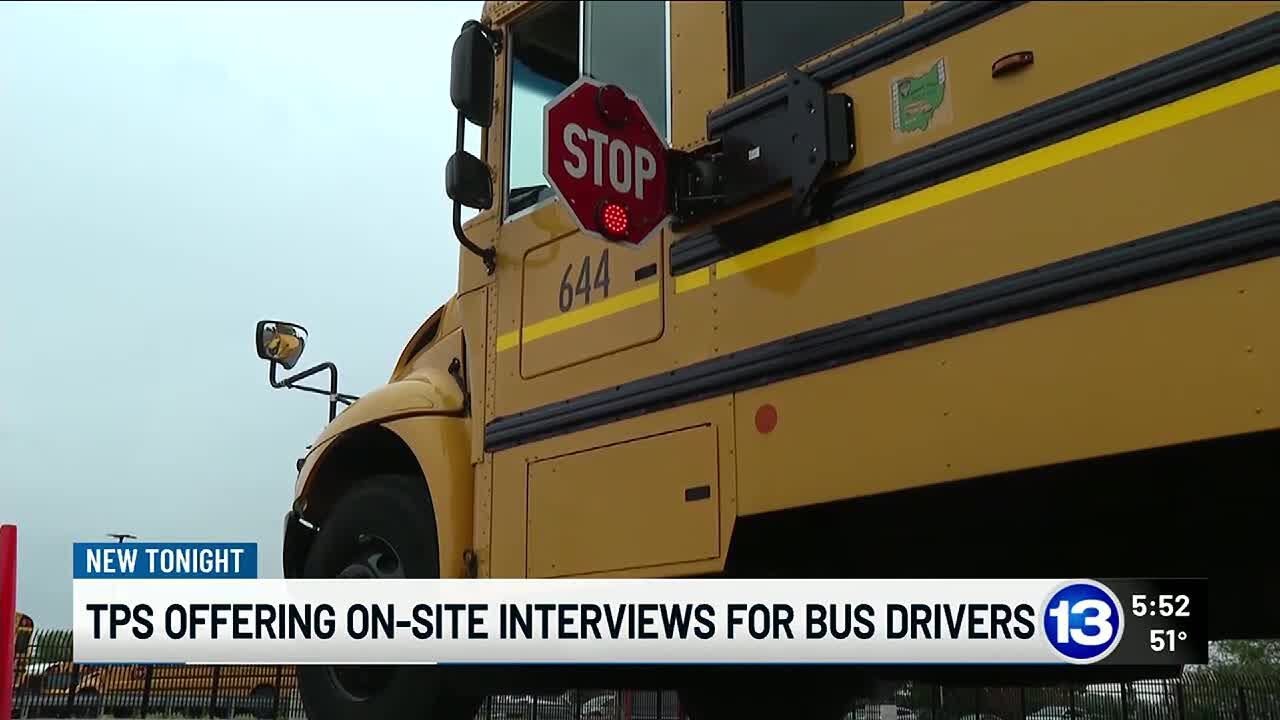 TPS offering on-site interviews for bus drivers - YouTube