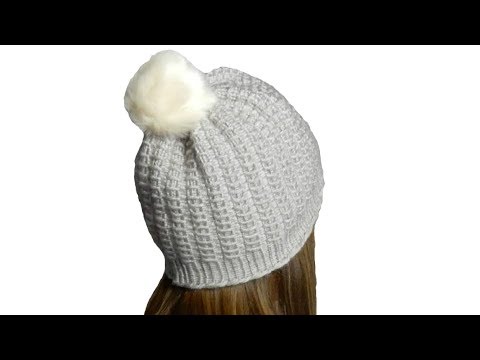 Tricotin - Tuto Bonnet Point Bambou I Loom knitting - YouTube
