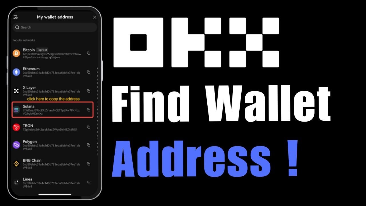How To Find OKX Wallet Address ! 2024 - YouTube