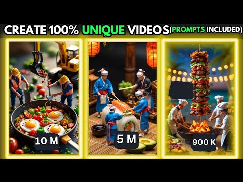 How to Create UNIQUE Tiny World Miniature Videos with AI