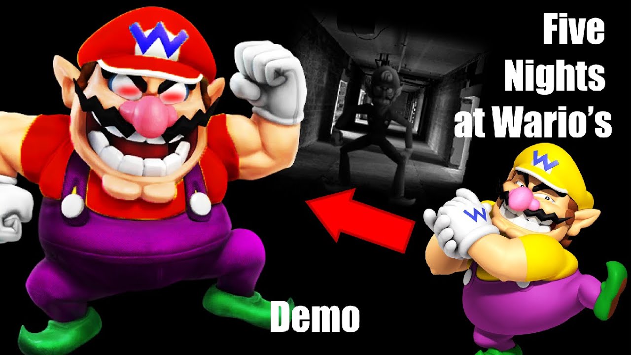 Creepy Wario In A Fast Food Factory | Five Nights at Wario's Demo (FNaF ...