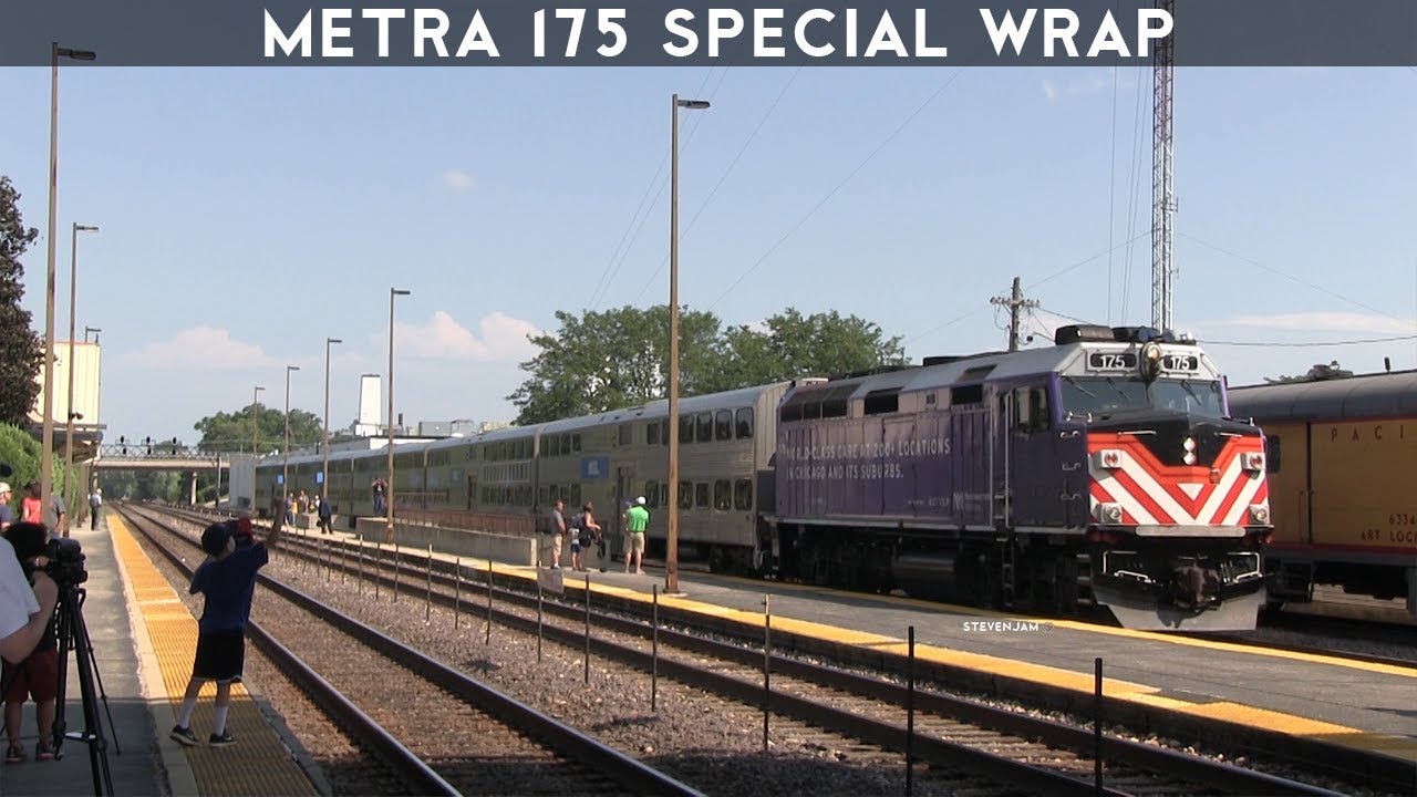 RARE Metra 175 Northwestern Medicine Wrap - Westbound Commuter Big Boy ...