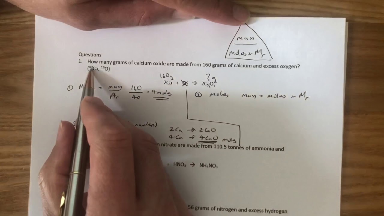 Calculating quantities (workbook) - YouTube