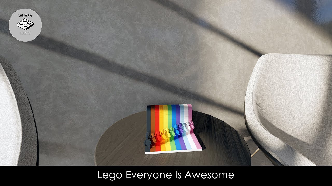 Lego Everyone Is Awesome 40516 done in Bricklink Studio 2.0 | Speed ...