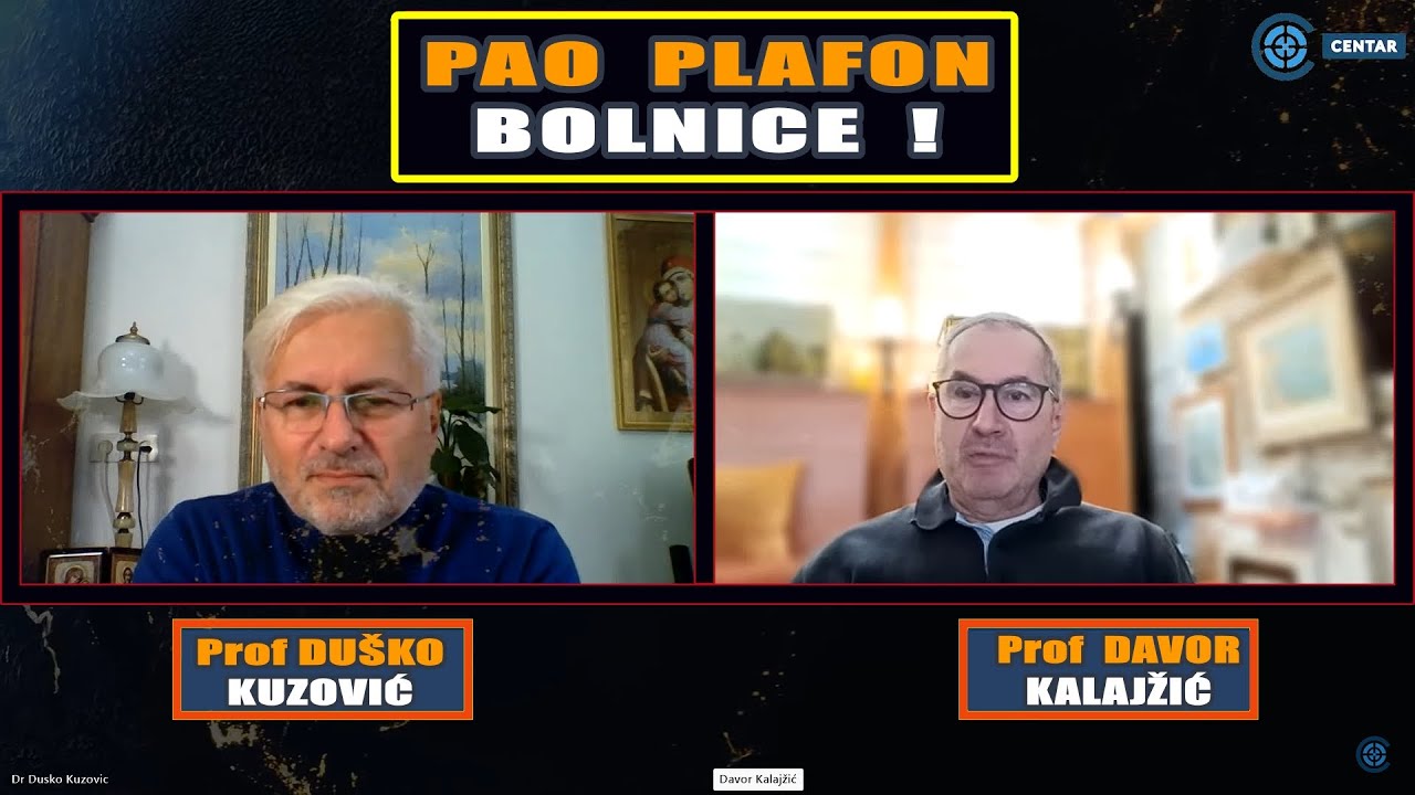 Šta štampa ne štampa: Davor Kalajžić i Duško Kuzović: Pao plafon ...