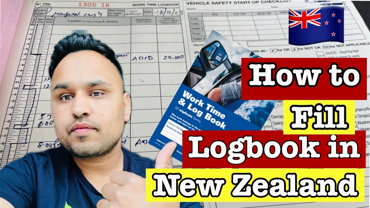 How to Fill Logbook In New Zealand | New Zealand 🇳🇿 Trucking | Manpreet ...