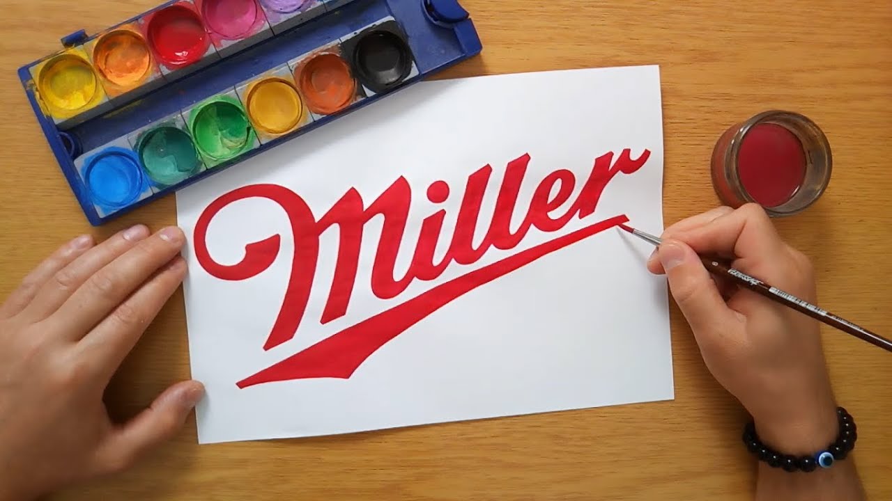 How to draw the Miller logo - YouTube