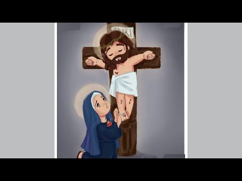 how to draw jesus on the cross / Christmas special drawing / drawing on ...