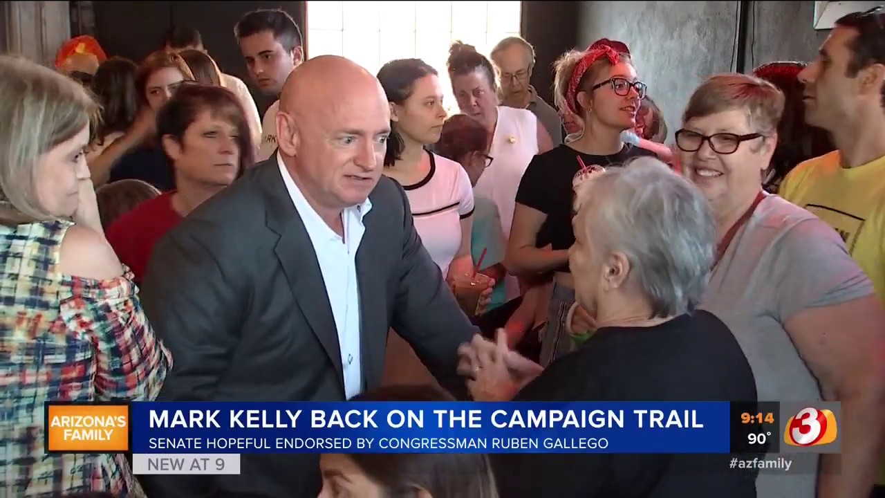AZ Family: Mark Kelly Back on the Campaign Trail - YouTube