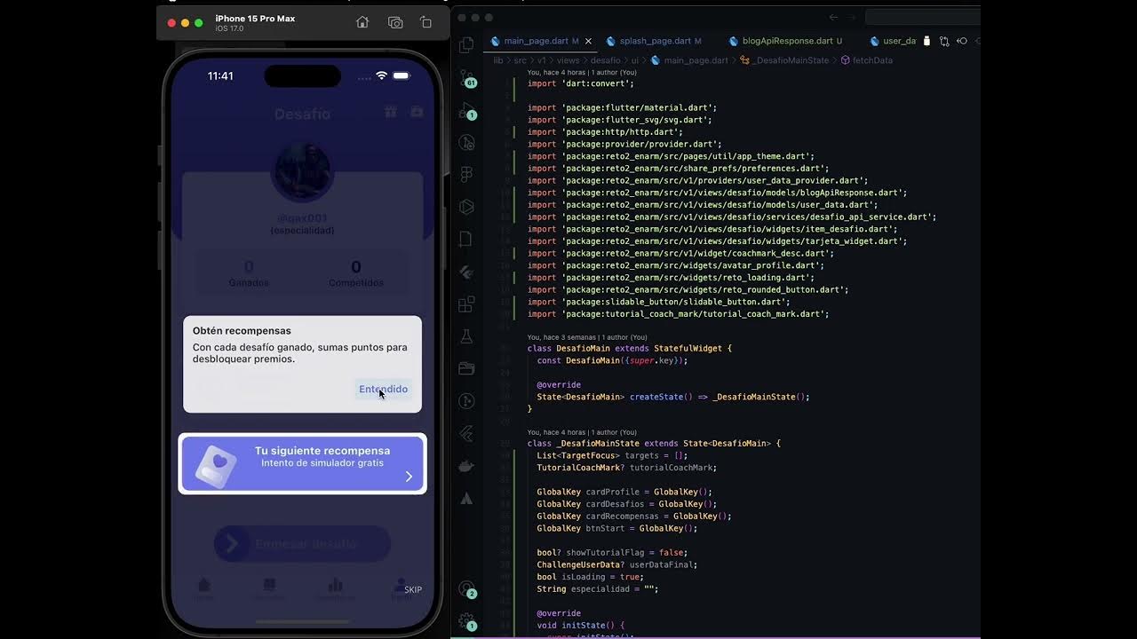 Flutter package tutorial_coach_mark example - YouTube