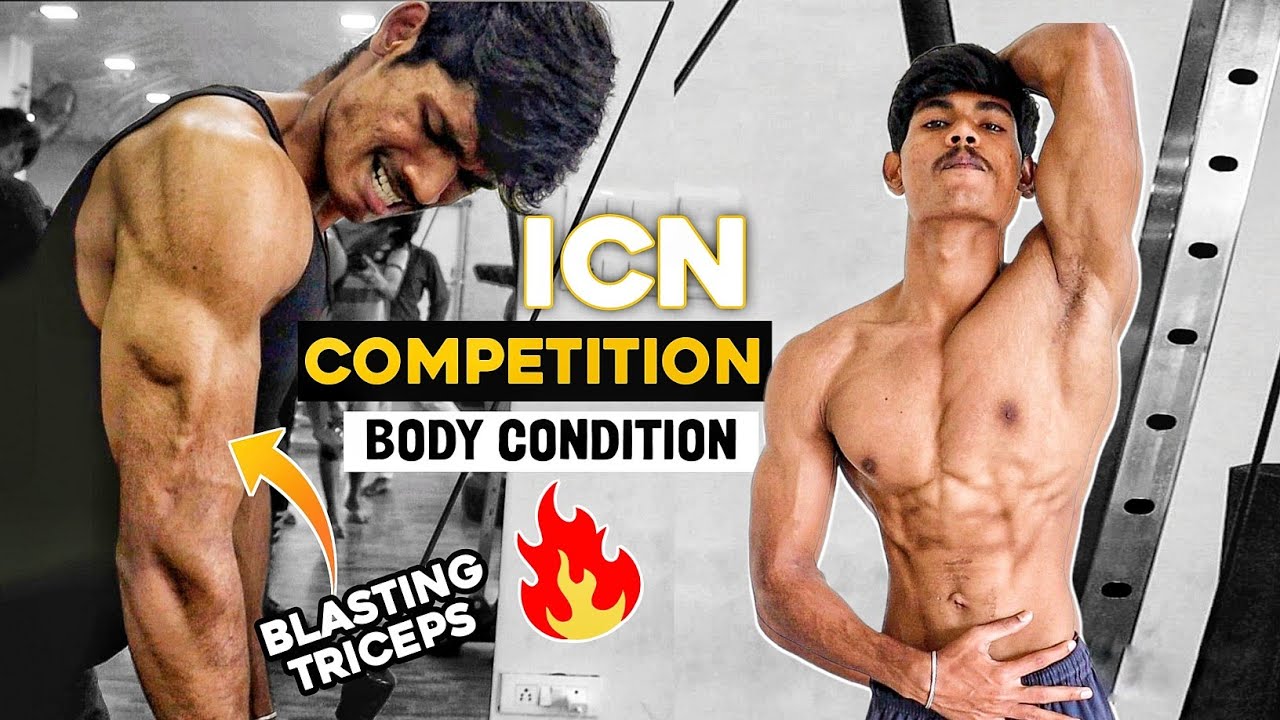 ICN competition body update || My push workout vlog || @Hariponnada 💥 ...