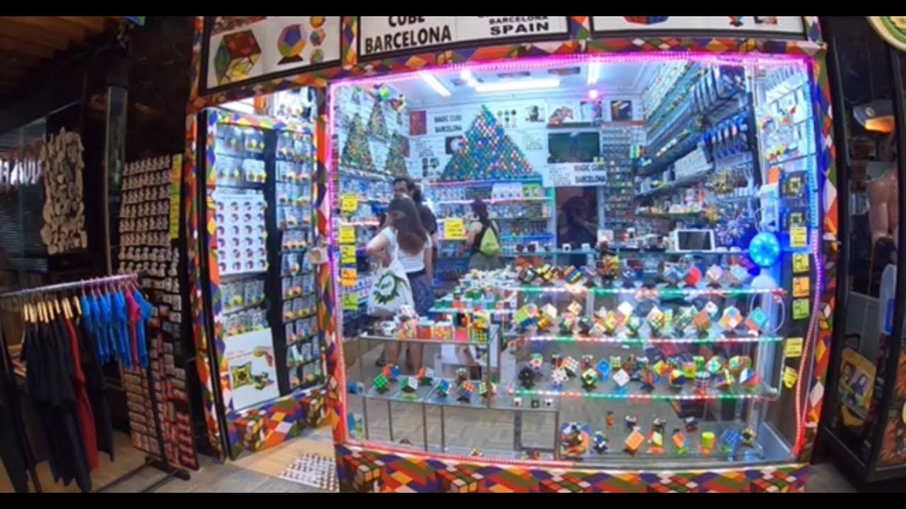 Spain's biggest Rubix Cube store! - YouTube