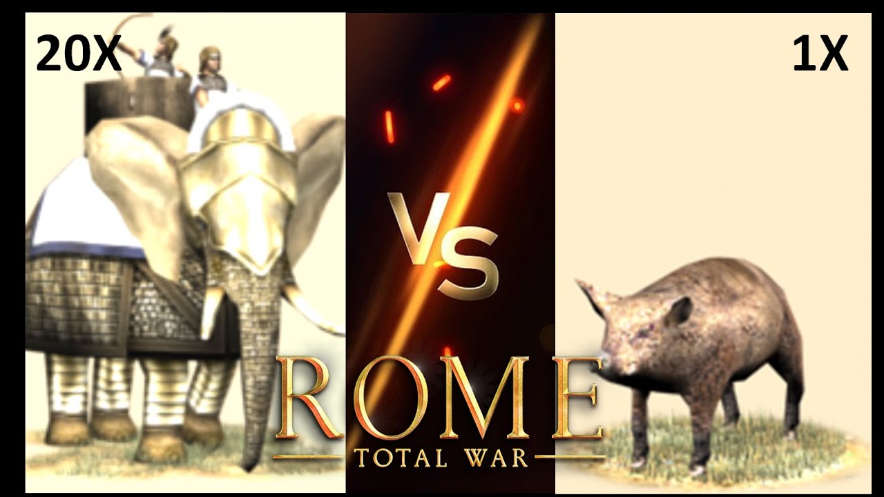 Can 1 Incendiary Pig Beat 20 Armored War Elephants in Rome: Total War ...