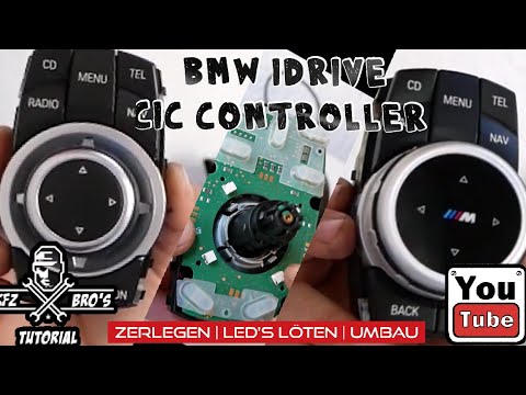 BMW I Drive CIC Controller | zerlegen | Led´s löten | Anleitung | - YouTube