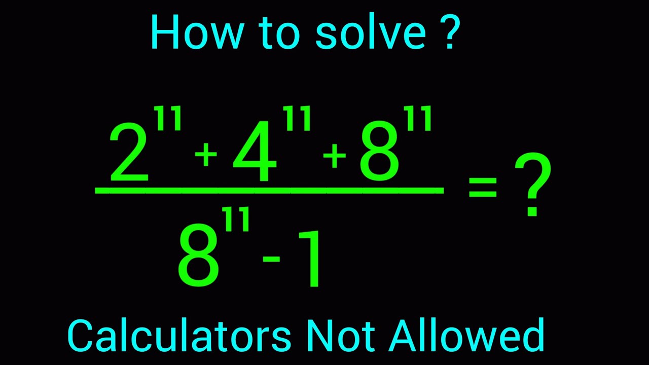 Math Olympiad | A Nice Algebra Problem - YouTube