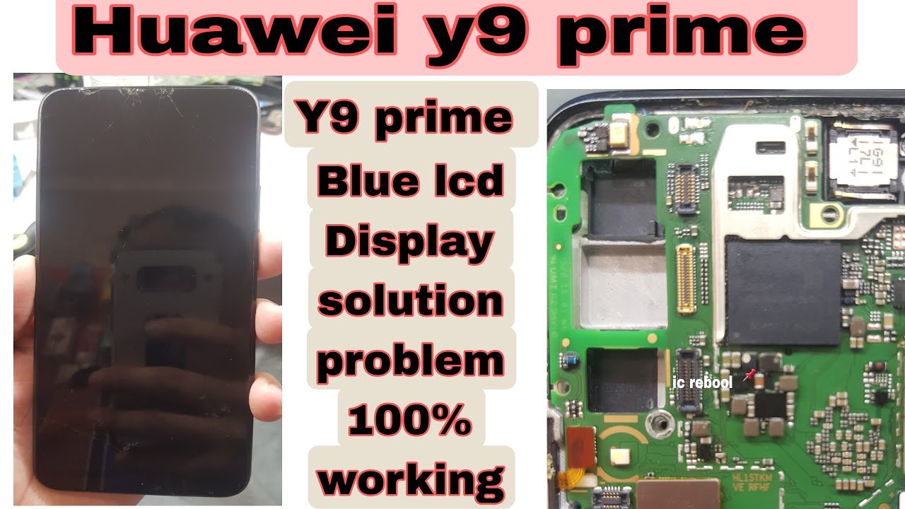 All #huawei #mobile phone blue Display /Huawei Y9 prime blue Display ...