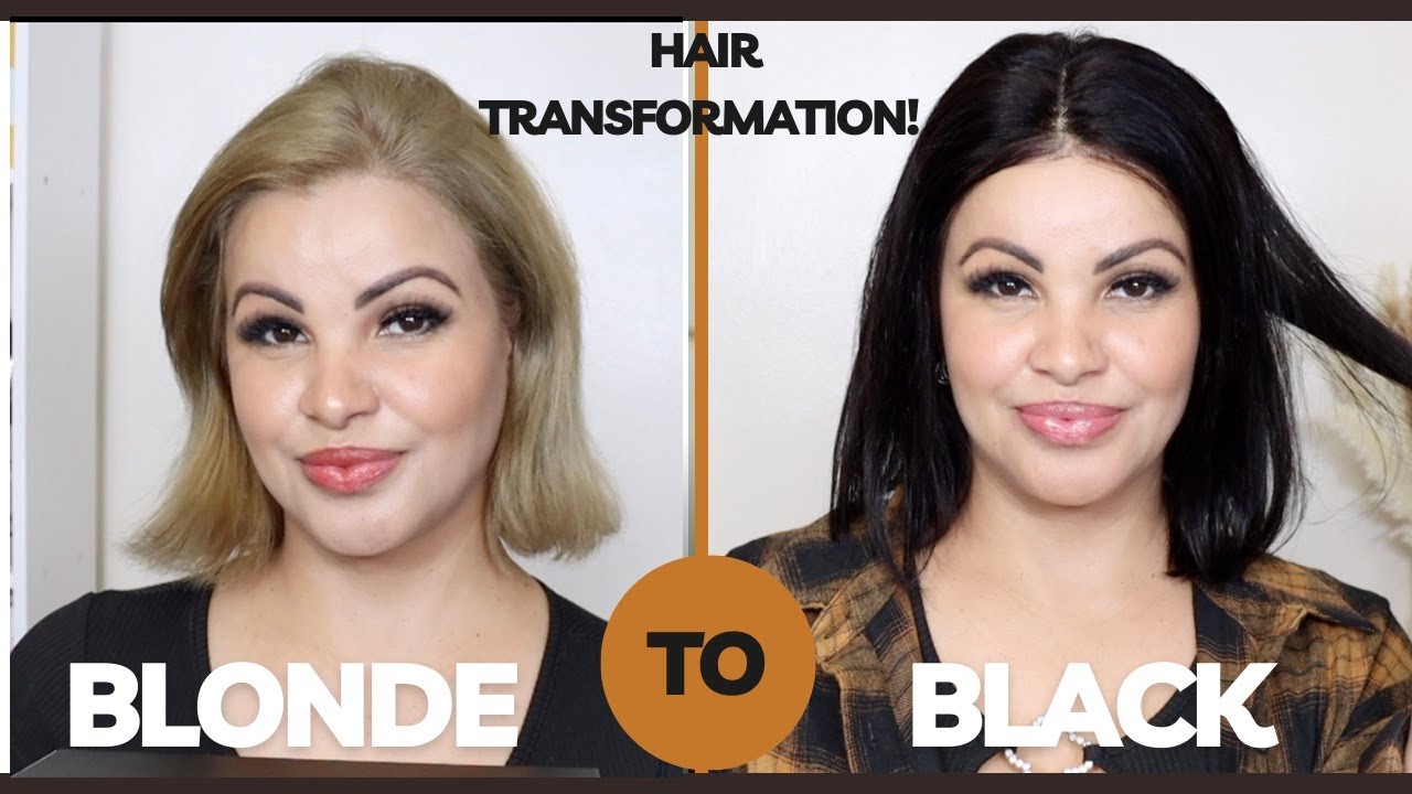 BLACK TO BLONDE HAIR TRANSFORMATION! - YouTube
