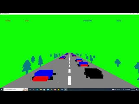 3D car game project |C++ graphics | with source code - YouTube