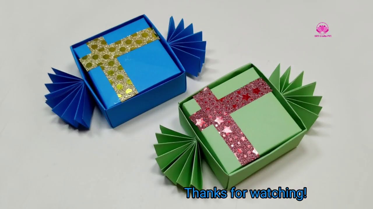 DIY FYI Mini Paper Candy Box| Origami storage gift boxs| Easy Origami ...