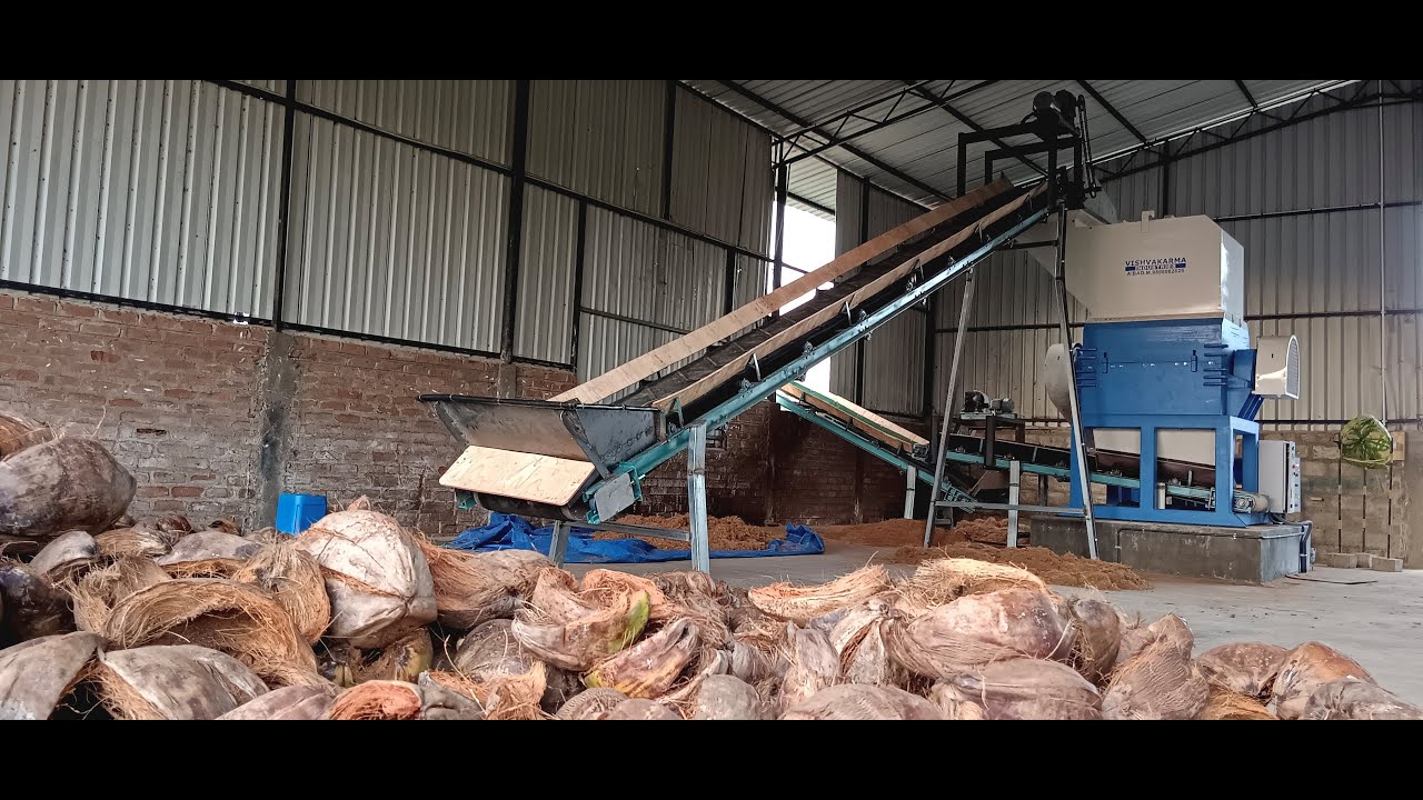 Cocopeat making machine /Coconut crushing machine +91 9898082625 - YouTube