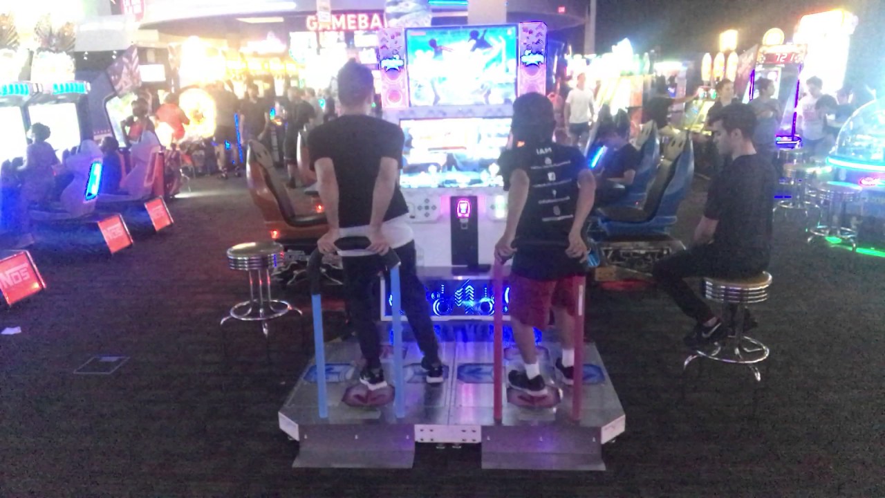 DDR Dance Dance Revolution @ Dave & Buster's Dallas, Texas 06-14-17 - YouTube