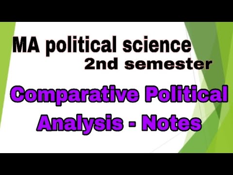MA Political science 2nd semester | Comparative Political Analysis ...