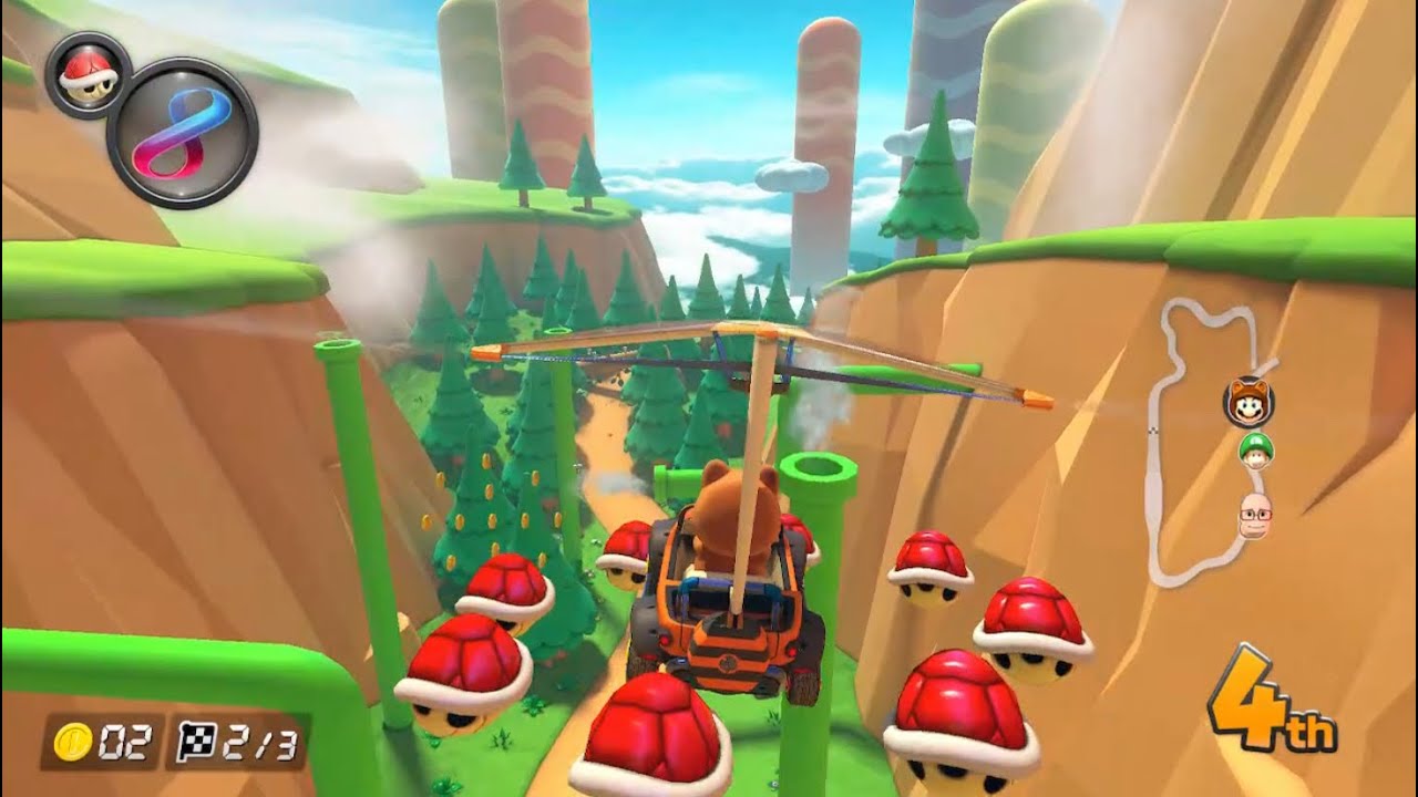 The Power Of 8 Red Shells - YouTube