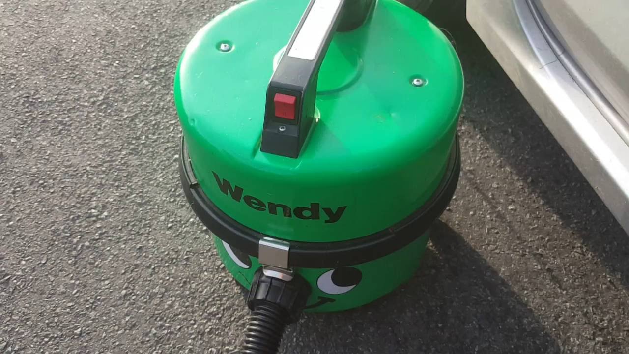 numatic rare wendy cleaning the car - YouTube