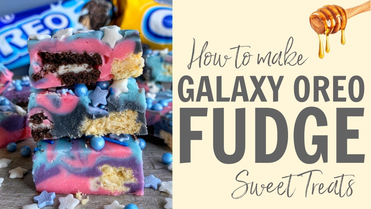 How to make Galaxy Oreo Fudge! Recipe #Shorts - YouTube