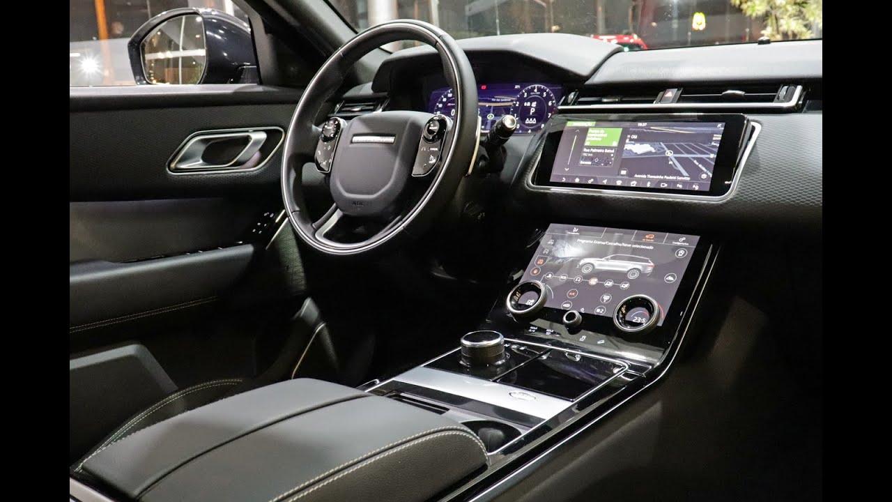 Velar P300 SE R Dynamic 2019 Preto - Interior - YouTube