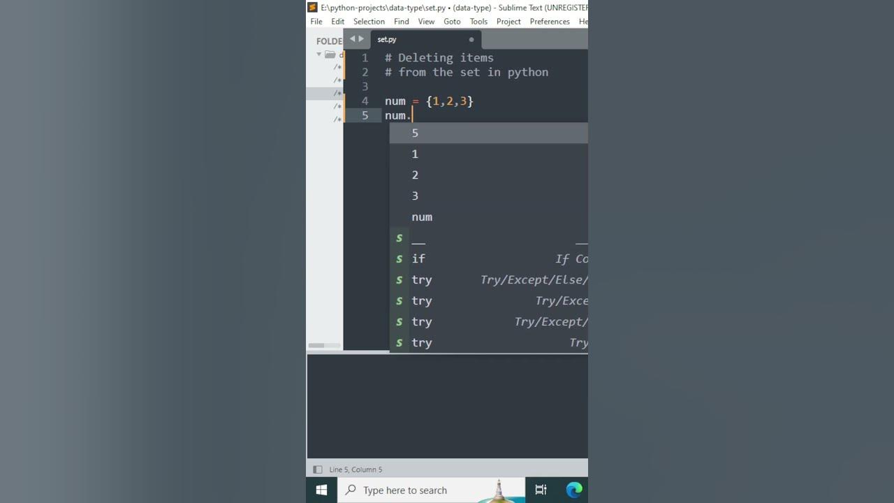 Mastering Python Sets How To Use The Discard Method Like A Pro Shortvideo Viral Youtube