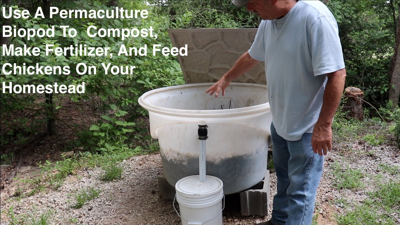 Use A Permaculture Biopod To Compost, Make Fertilizer, And Feed ...