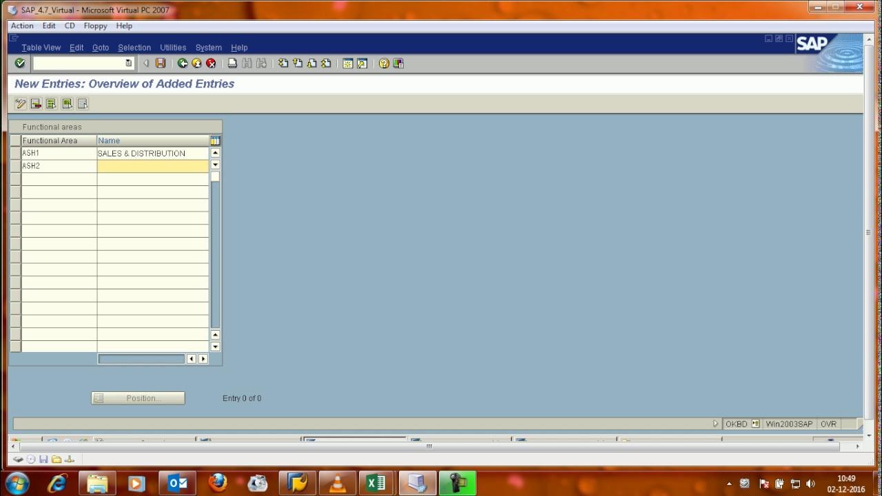 Create/Define Functional Area in SAP FI module. - YouTube