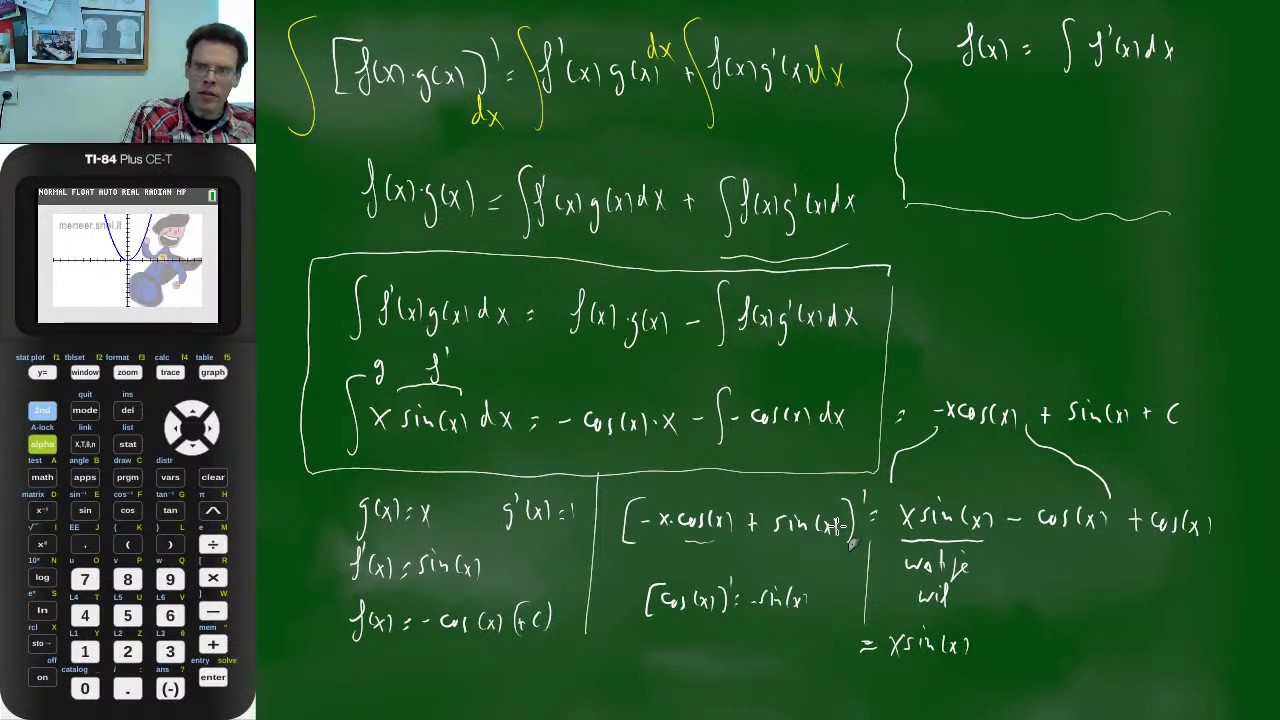 5V.wisB hoofdstuk K paragraaf 2: partieel integreren (theorie A) - YouTube