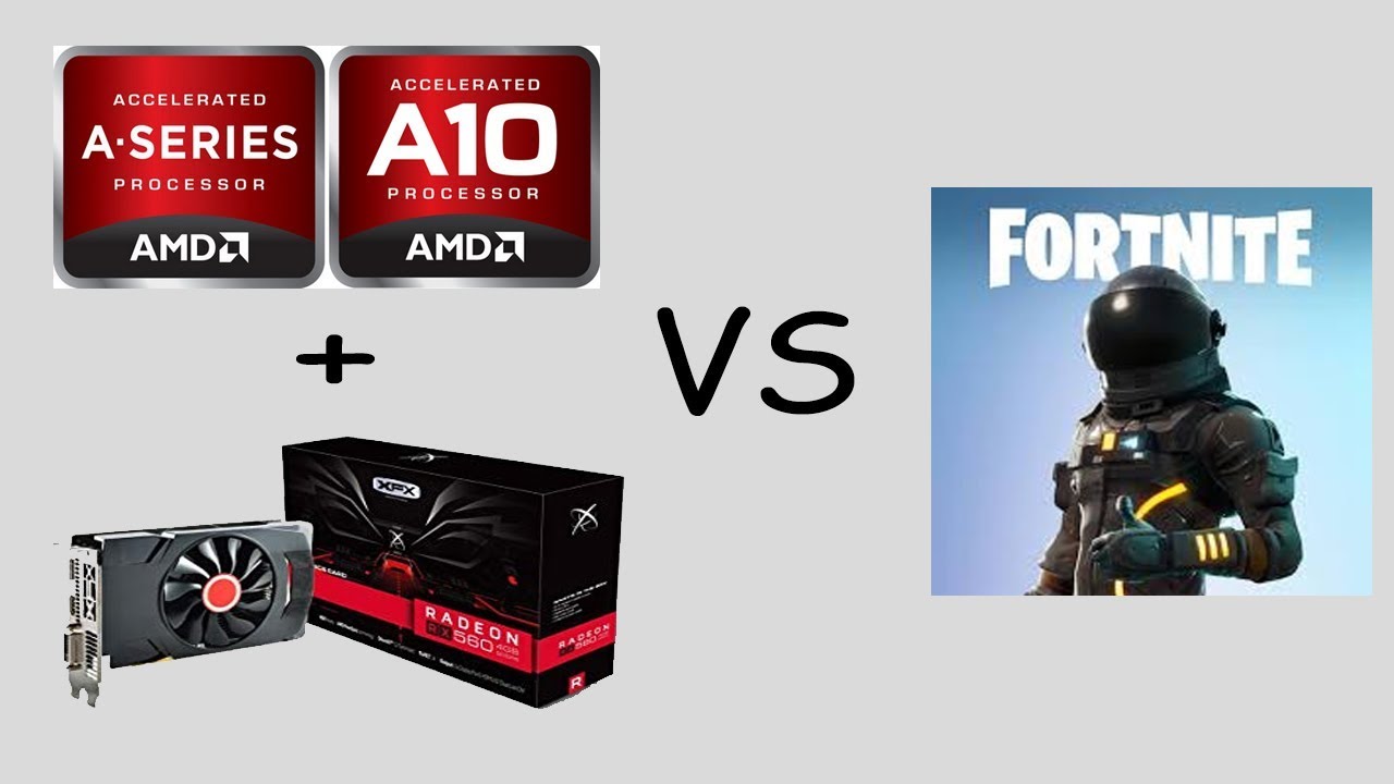 FORTNITE on AMD A10 7850k + RX560 video - YouTube