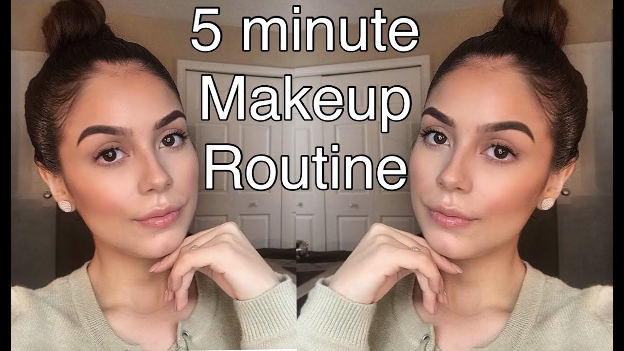 Everyday 5 Minute Makeup Routine! Quick & Easy Natural Makeup Look ...